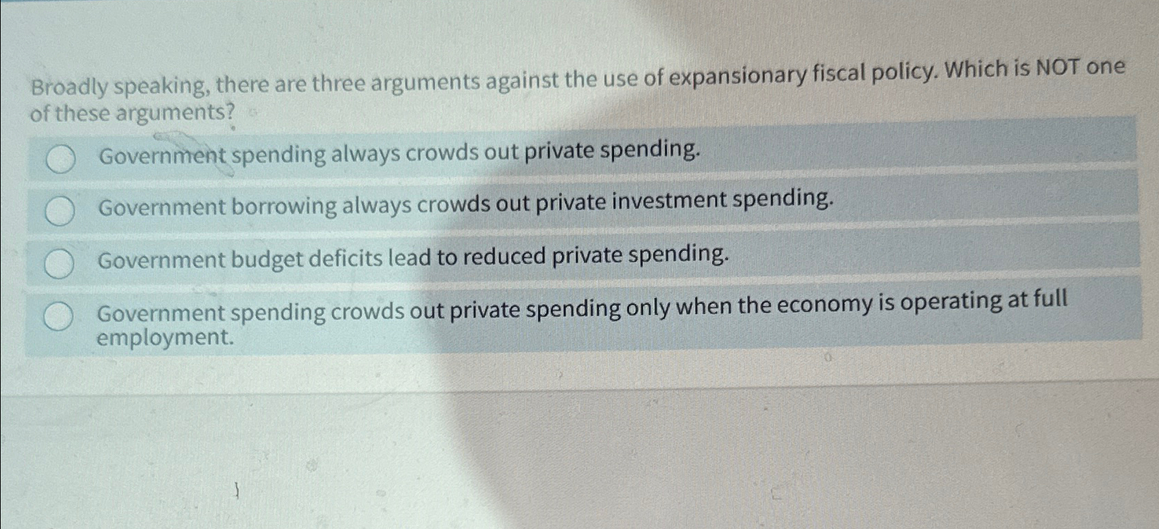 Solved Broadly speaking, there are three arguments against | Chegg.com
