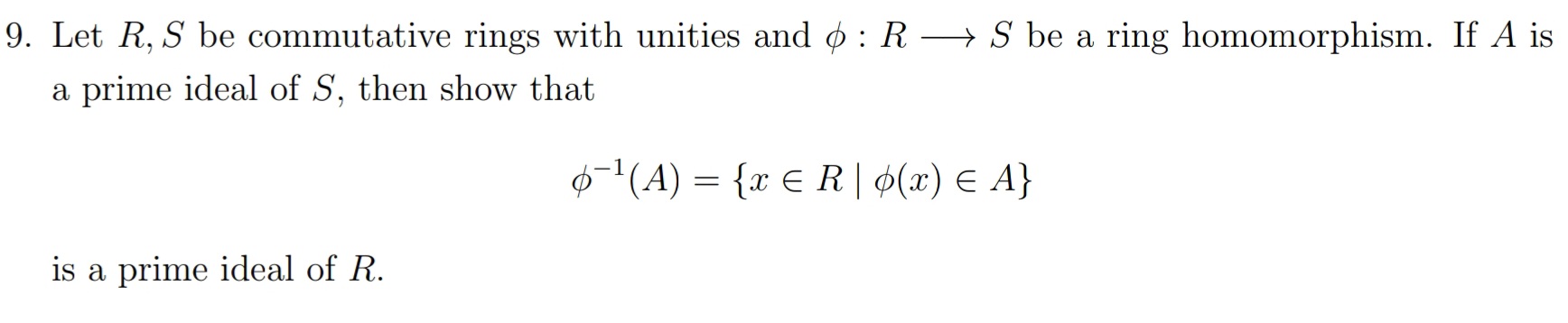Solved Let R,S ﻿be commutative rings with unities and | Chegg.com