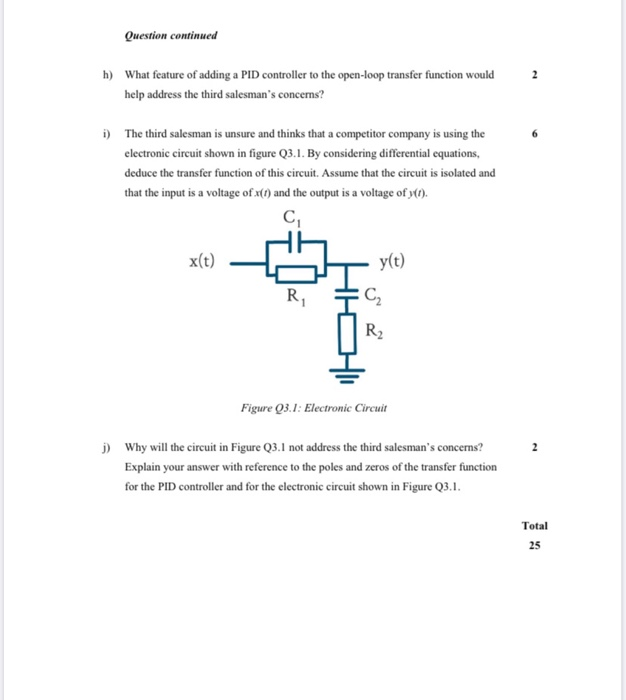 Solved Time response of first-order and second-order system | Chegg.com