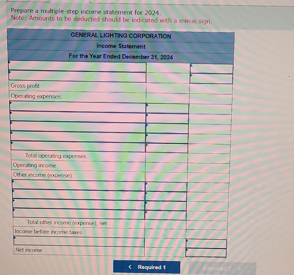 Solved Exercise 4 3 Algo Income Statement Format Single