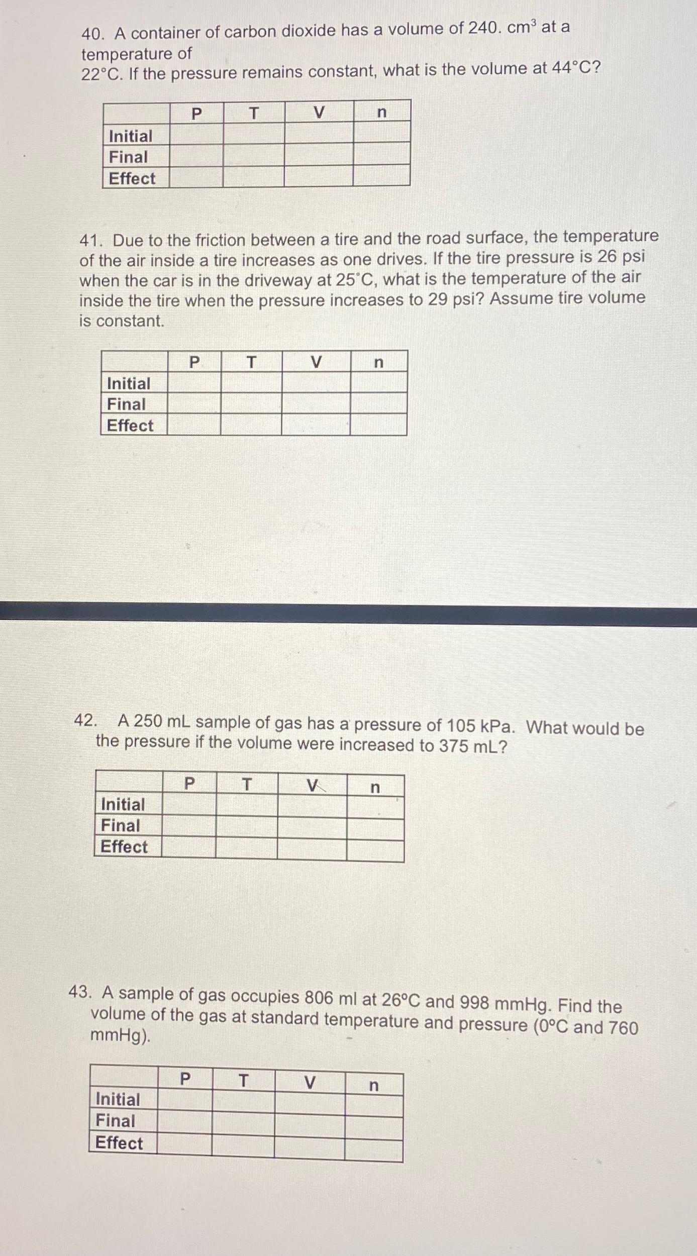Solved A container of carbon dioxide has a volume of 240.cm3 | Chegg.com