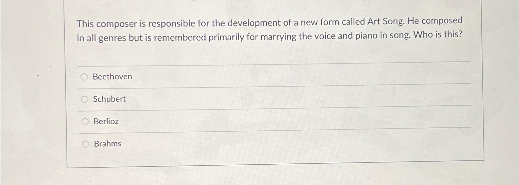 Solved This composer is responsible for the development of a | Chegg.com