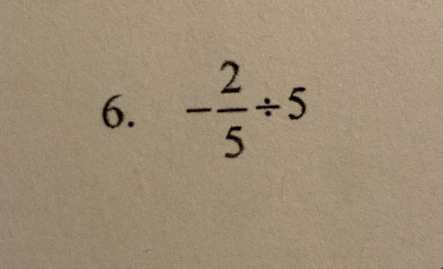 Solved -25÷5 | Chegg.com