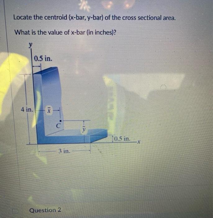 Solved Locate the centroid (x-bar, y-bar) of the cross | Chegg.com