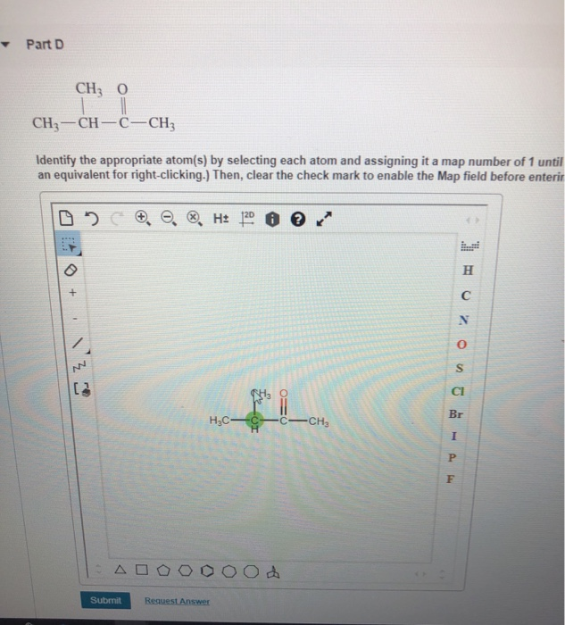 Solved - Part D CH3 0 CH3 -CH-C-CH3 Identify the appropriate | Chegg.com