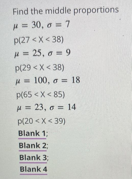 Solved Find the proportions | Chegg.com