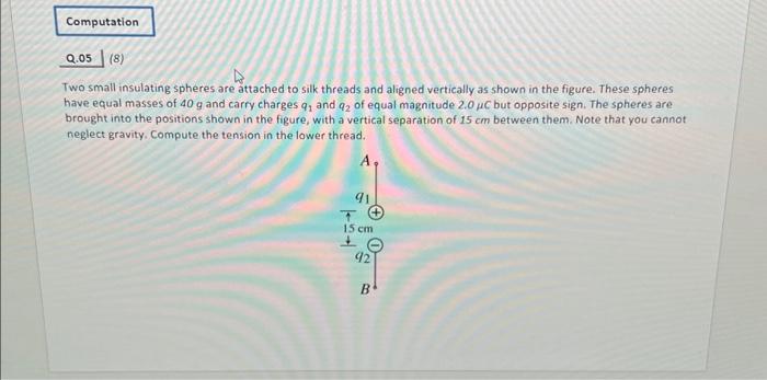 Solved Two small insulating spheres are attached to silk | Chegg.com