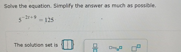 Solved Solve the equation. Simplify the answer as much as | Chegg.com