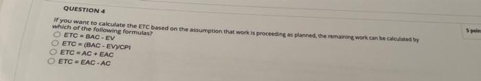 Solved If you want to calculate the ETc based on the | Chegg.com