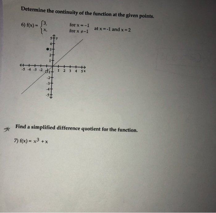 Solved Determine the continuity of the function at the given | Chegg.com