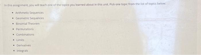 Solved Complete the template by choosing one of the topics | Chegg.com