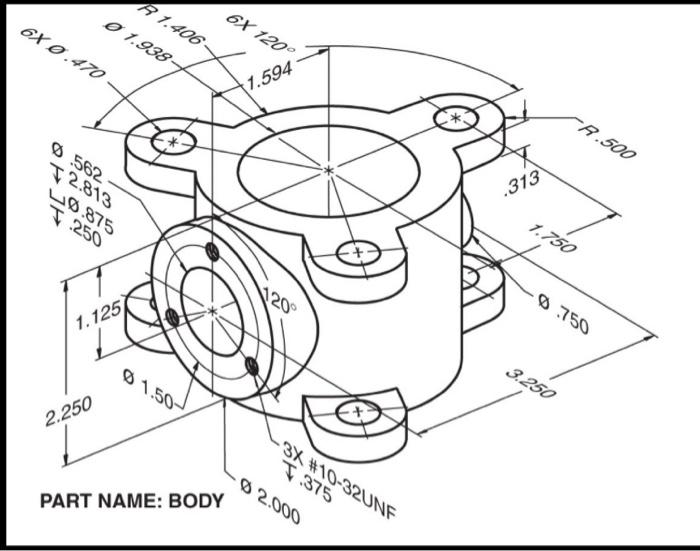Solved can someone help make this in solidworks step by step | Chegg.com