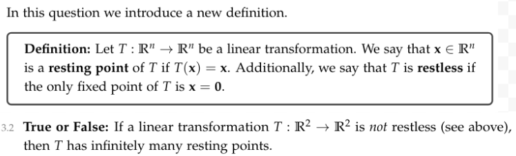 Solved In this question we introduce a new | Chegg.com