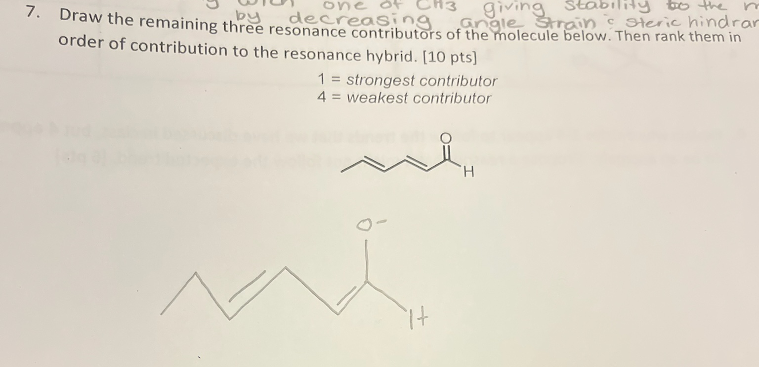 Solved Draw the remaining three resonance contributors of | Chegg.com