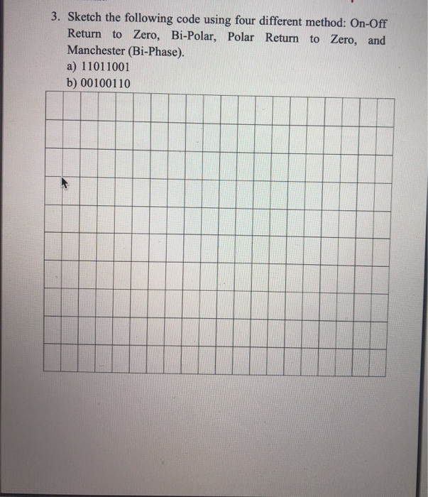 Solved 3. Sketch the following code using four different | Chegg.com