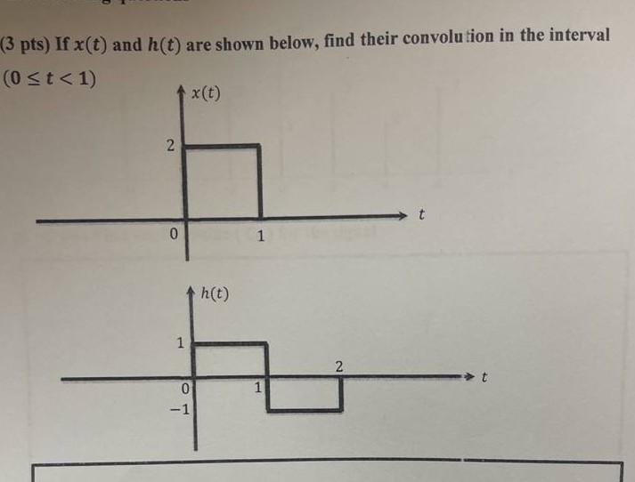 Solved \\( (3 \\mathrm{pts}) \\) If \\( x(t) \\) and \\( | Chegg.com