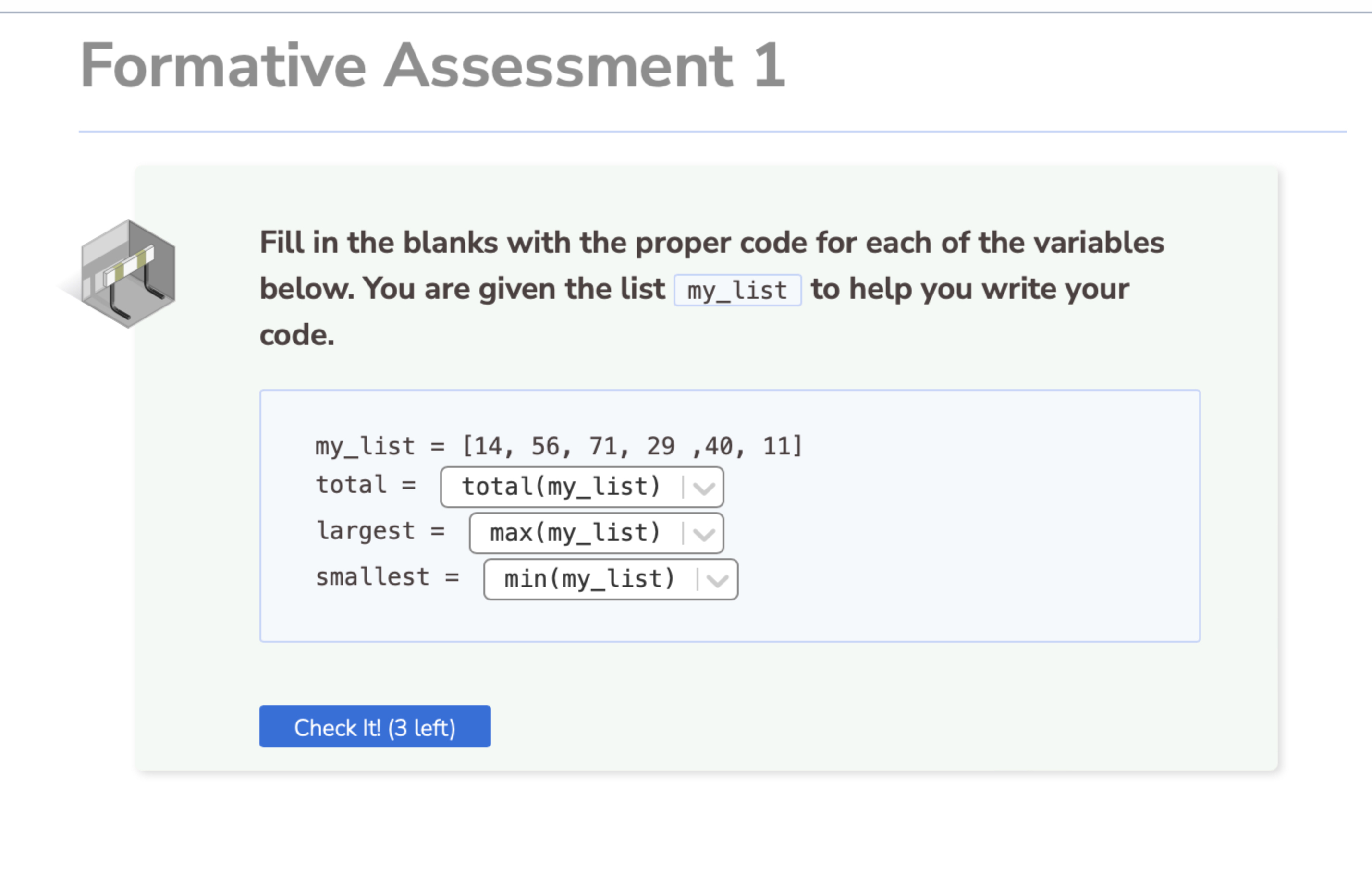 Solved Fill in the blanks with the proper code for each of | Chegg.com