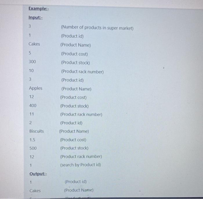 Solved Write a python program to store the product details | Chegg.com