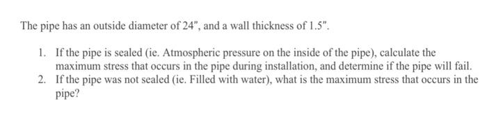 Solved Deep sea pipelines are used to transport oil and gas | Chegg.com