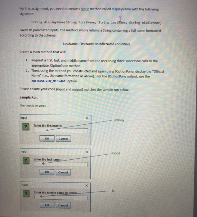 Solved For this assignment, you need to create a static | Chegg.com