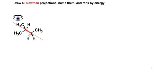 Solved Draw all Newman projections, name them, and rank by | Chegg.com