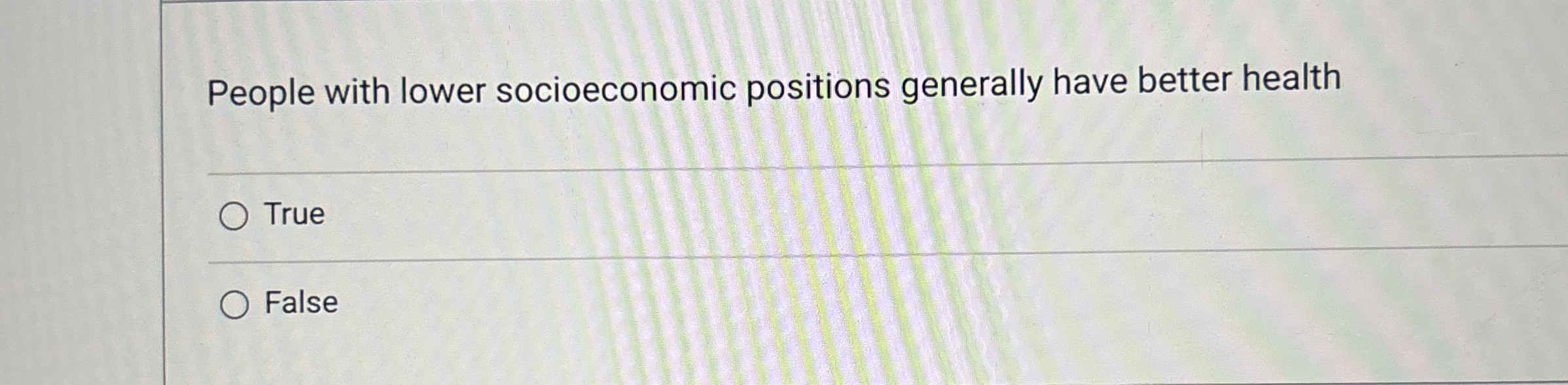 Solved People with lower socioeconomic positions generally | Chegg.com