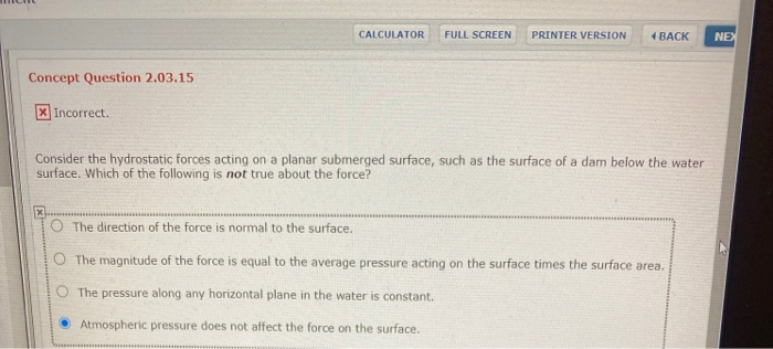 Solved CALCULATOR FULL SCREEN PRINTER VERSION 4 BACK NEX | Chegg.com