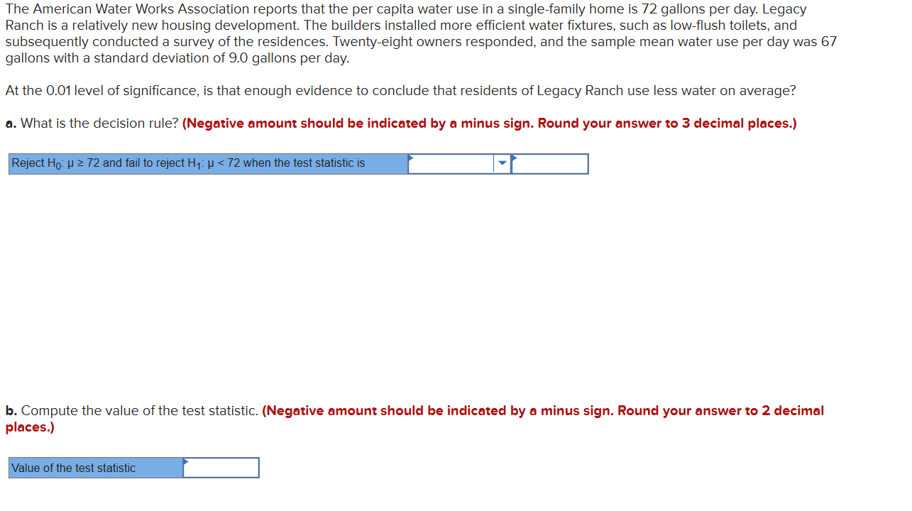 Solved 3 ﻿decimal places.H0:μ≥72 ﻿and fail to ﻿reject | Chegg.com