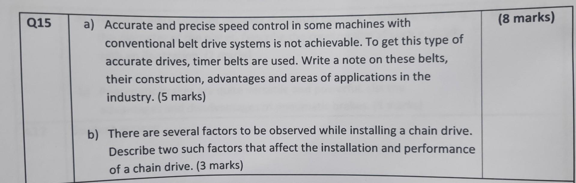 Solved \begin{tabular}{|l|l|l|} \hline Q15 a) Accurate and | Chegg.com
