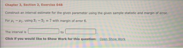 Solved Chapter 3, Section 2, Exercise 048 Construct an | Chegg.com