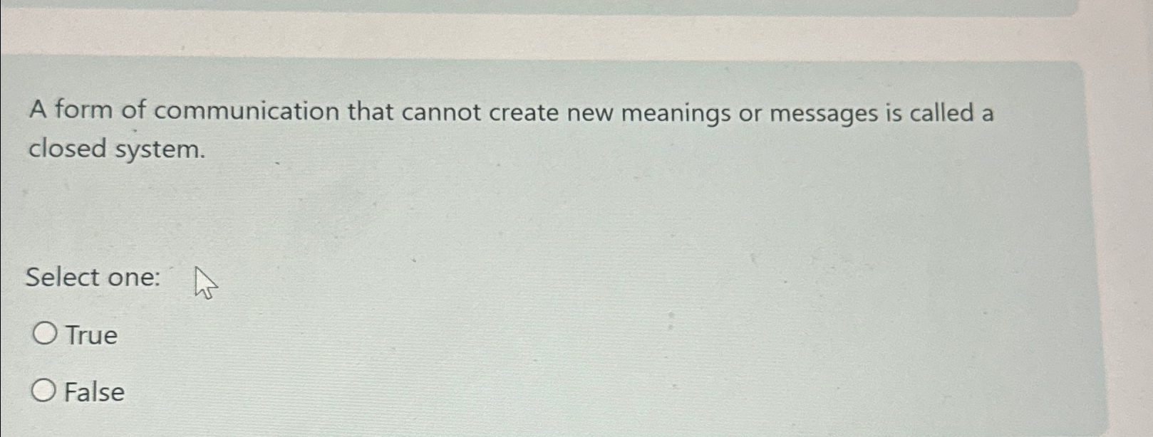Solved A form of communication that cannot create new | Chegg.com