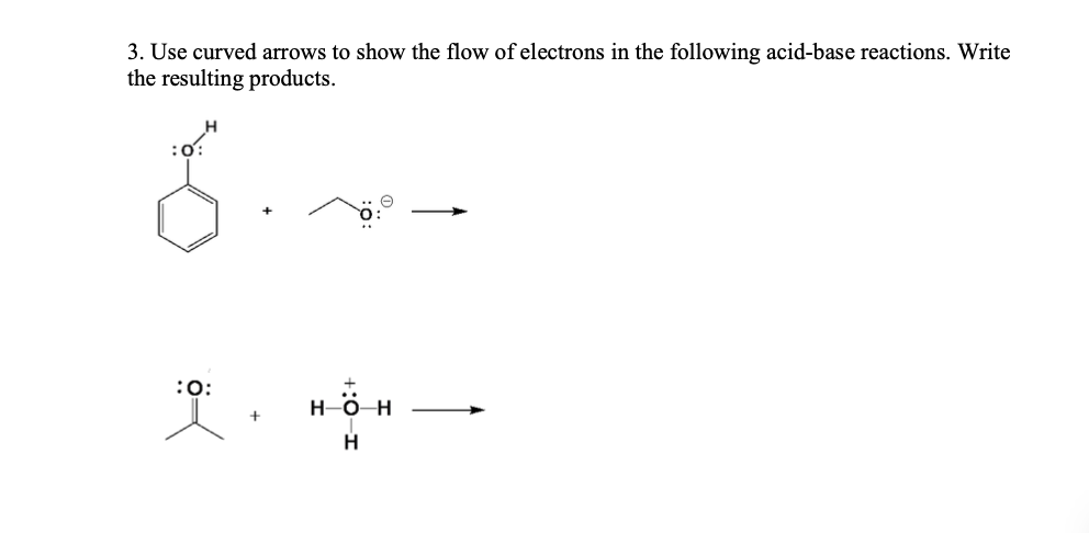 Solved Use curved arrows to show the flow of electrons in | Chegg.com