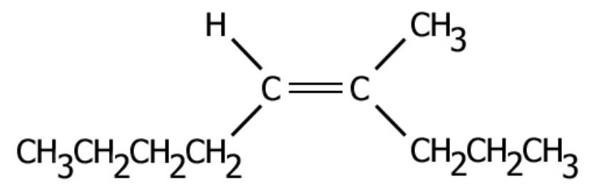 Solved H CH3 C=C -C CH2CH2CH2CH2 CH2CH2CH3 | Chegg.com