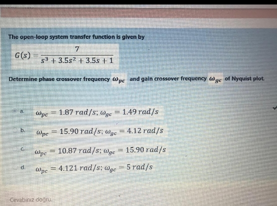 Solved The open-loop system transfer function is given | Chegg.com
