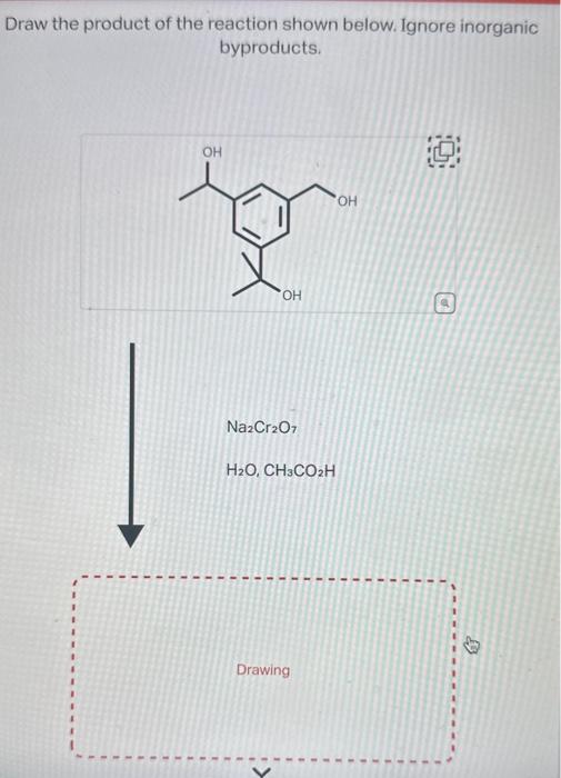 [Solved]: Draw the product of the reaction shown below. Ign