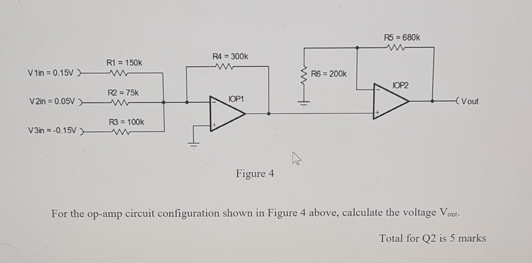 Solved For the op-amp circuit configuration shown in Figure | Chegg.com