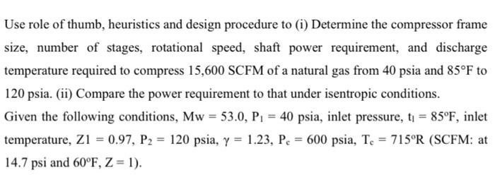 Solved Use role of thumb, heuristics and design procedure to | Chegg.com