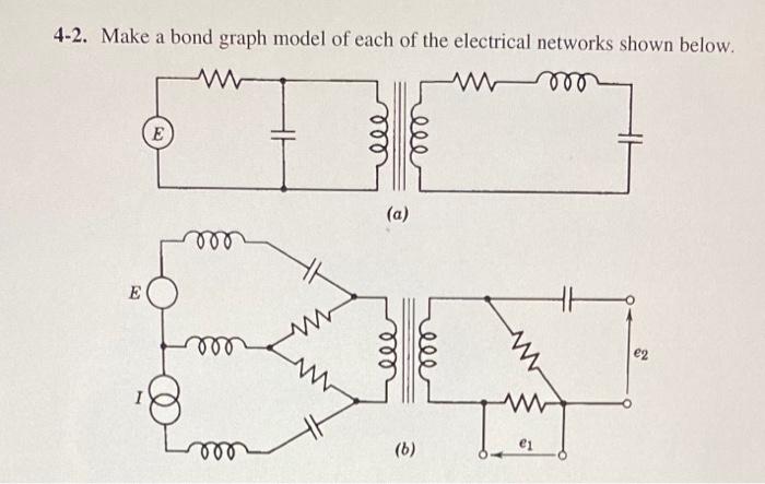 Solved 2. Make a bond graph model of each of the electrical | Chegg.com