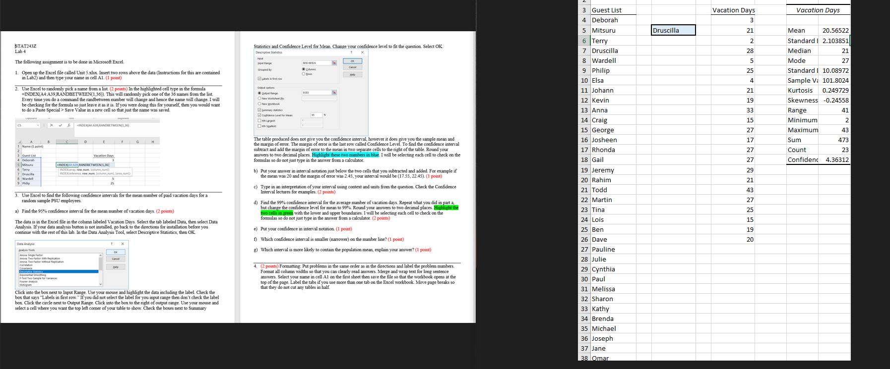 Please do it on excel. step by step | Chegg.com
