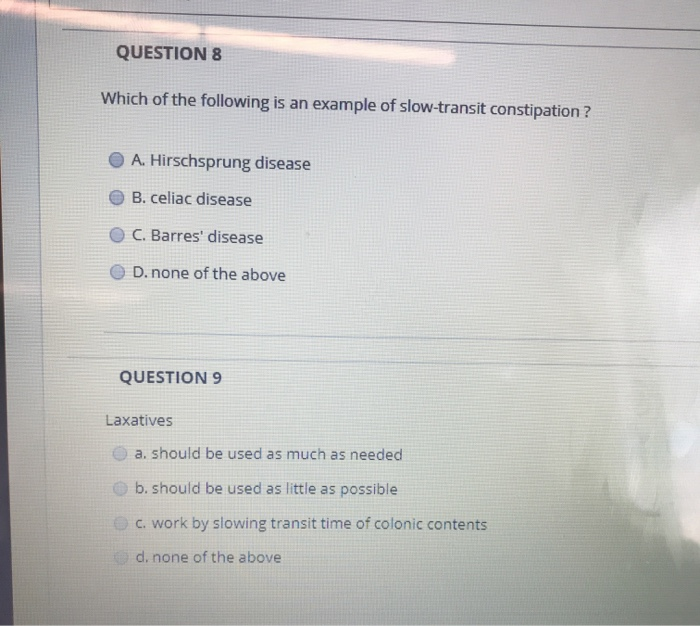 Solved QUESTION 8 Which of the following is an example of | Chegg.com