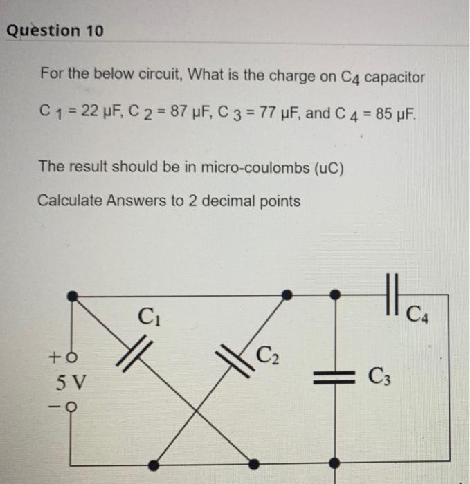 Solved For the below circuit, determine the voltage across | Chegg.com