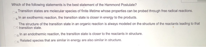 Solved which of the following statements is the best | Chegg.com