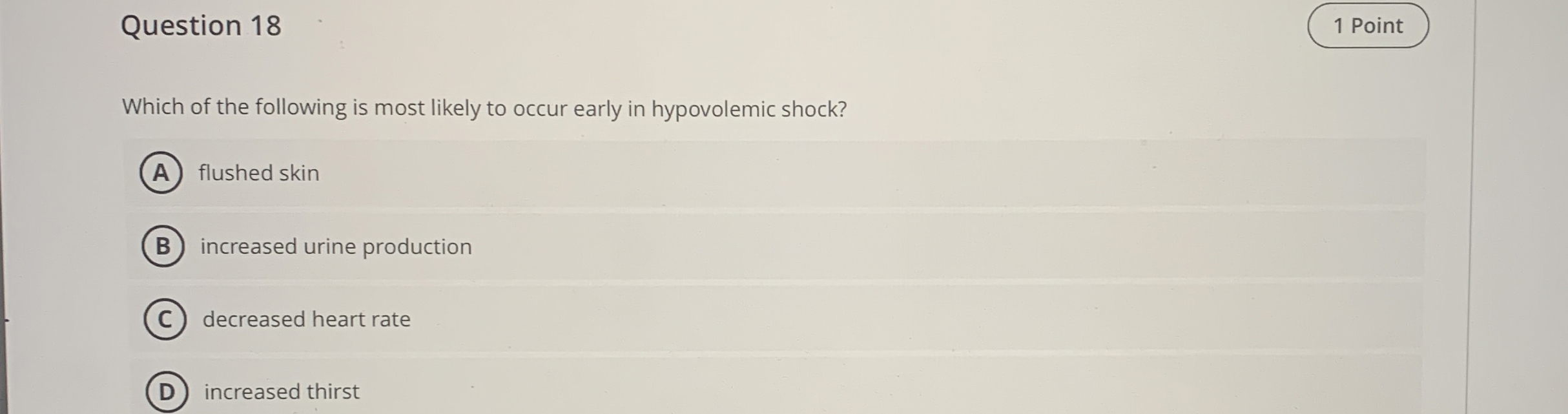 Solved Question 181 ﻿PointWhich of the following is most | Chegg.com