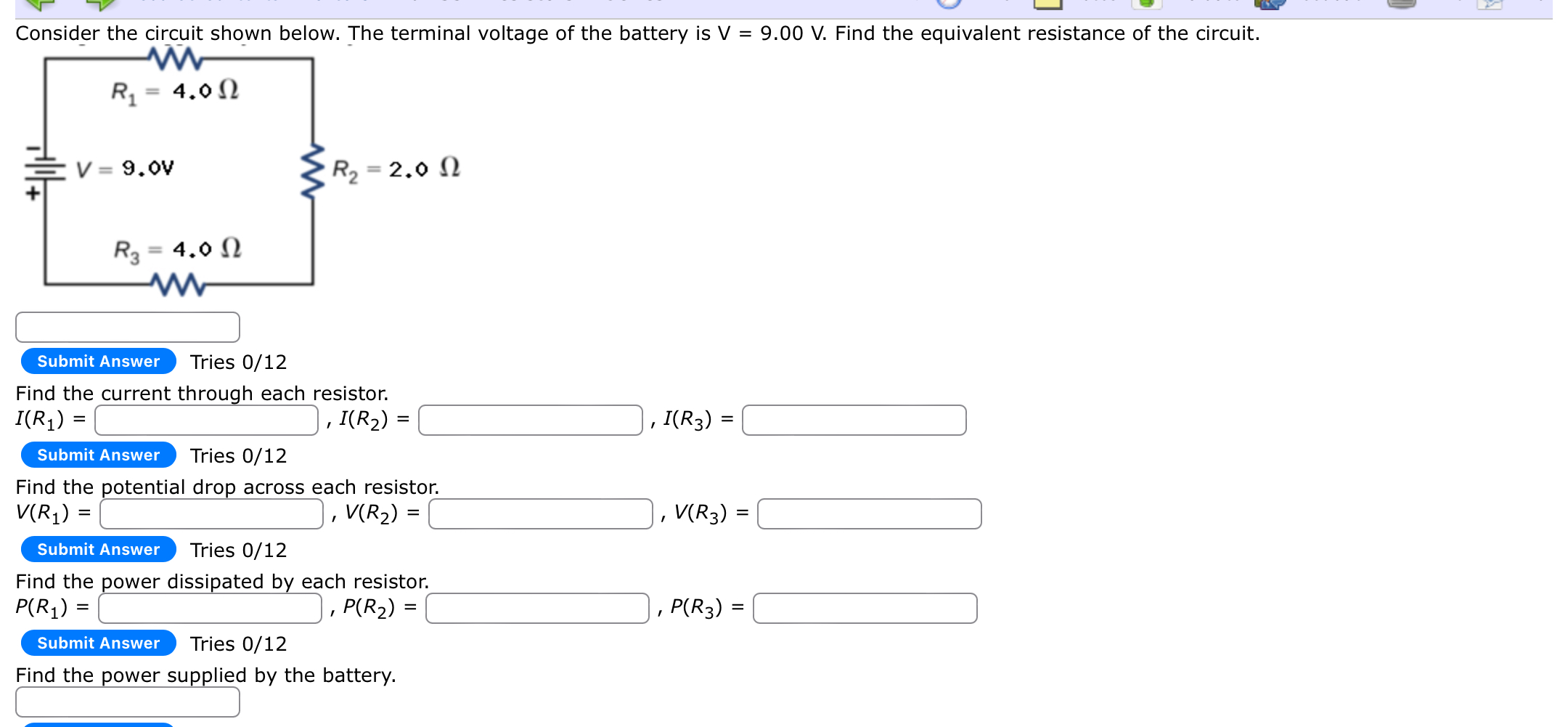 Solved Consider the circuit shown below. The terminal | Chegg.com