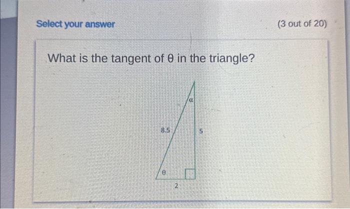 Solved Select your answer ( 3 out of 20 ) What is the | Chegg.com