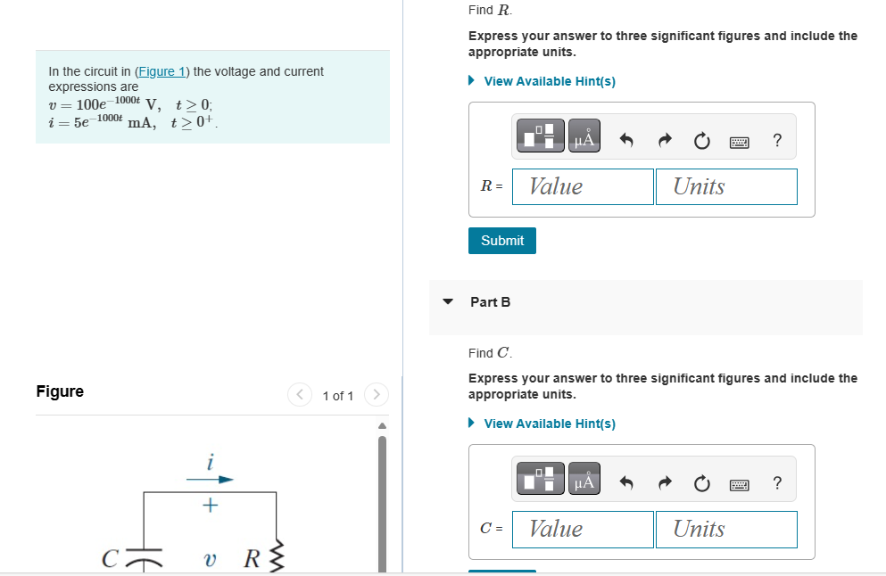 Solved Find R.Express your answer to three significant | Chegg.com