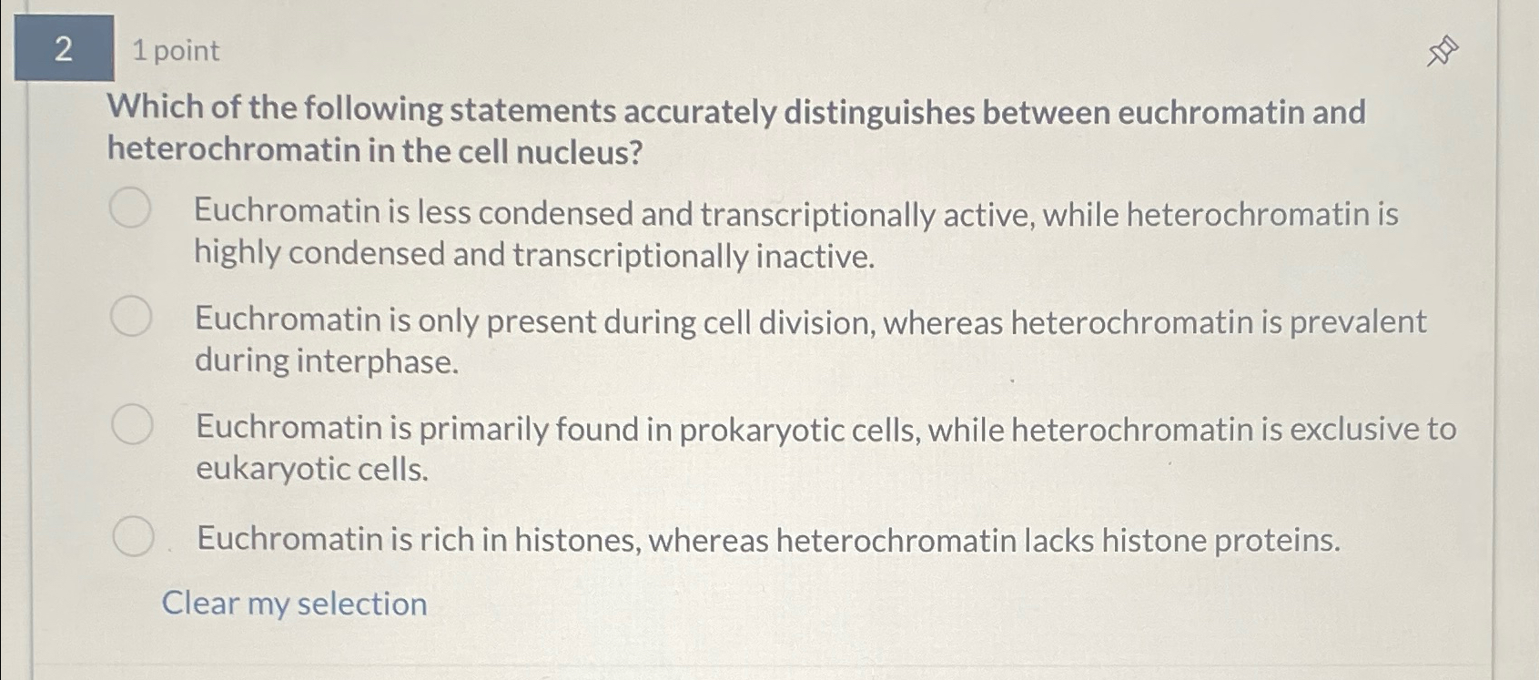 Solved 21 ﻿pointWhich of the following statements accurately | Chegg.com