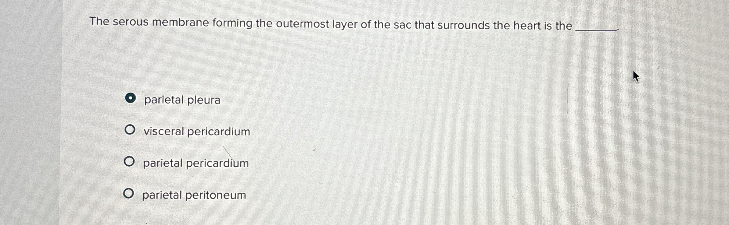 Solved The serous membrane forming the outermost layer of | Chegg.com