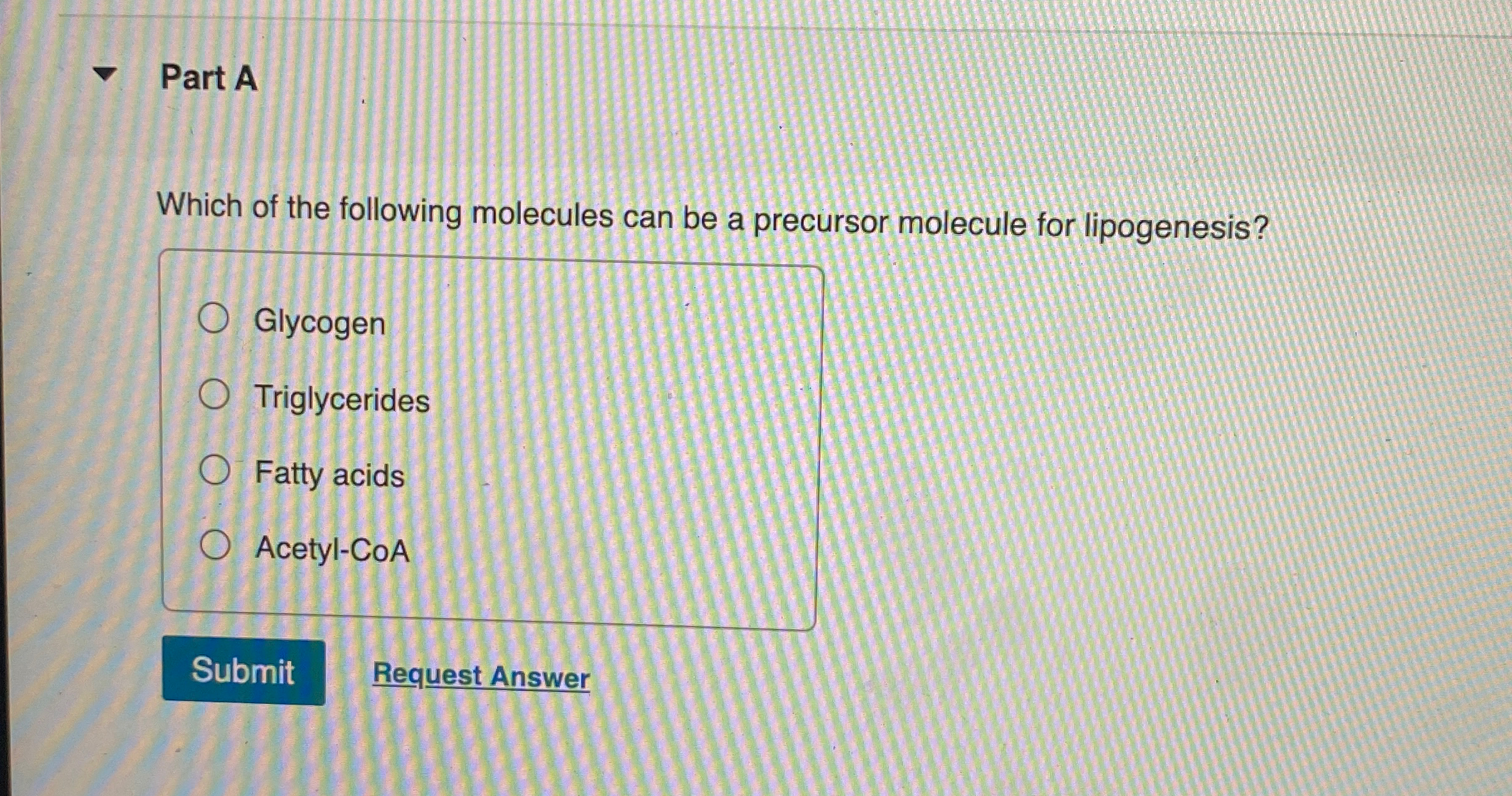 Solved Part AWhich of the following molecules can be a | Chegg.com