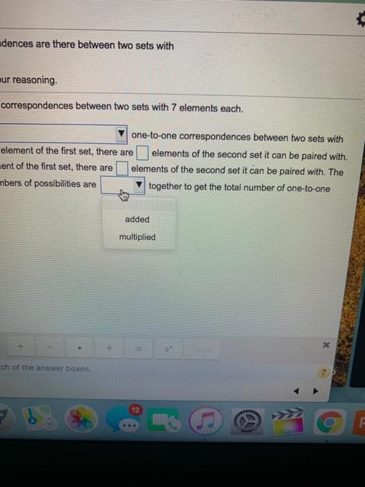 Solved How many one-to-one correspondences are there between | Chegg.com